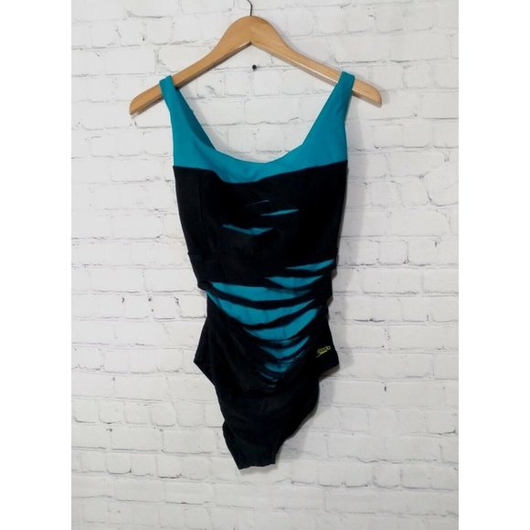 Speedo | Swim | Speedo Size4 Zumba Black Turquoise One Piece Hydro Bra ...